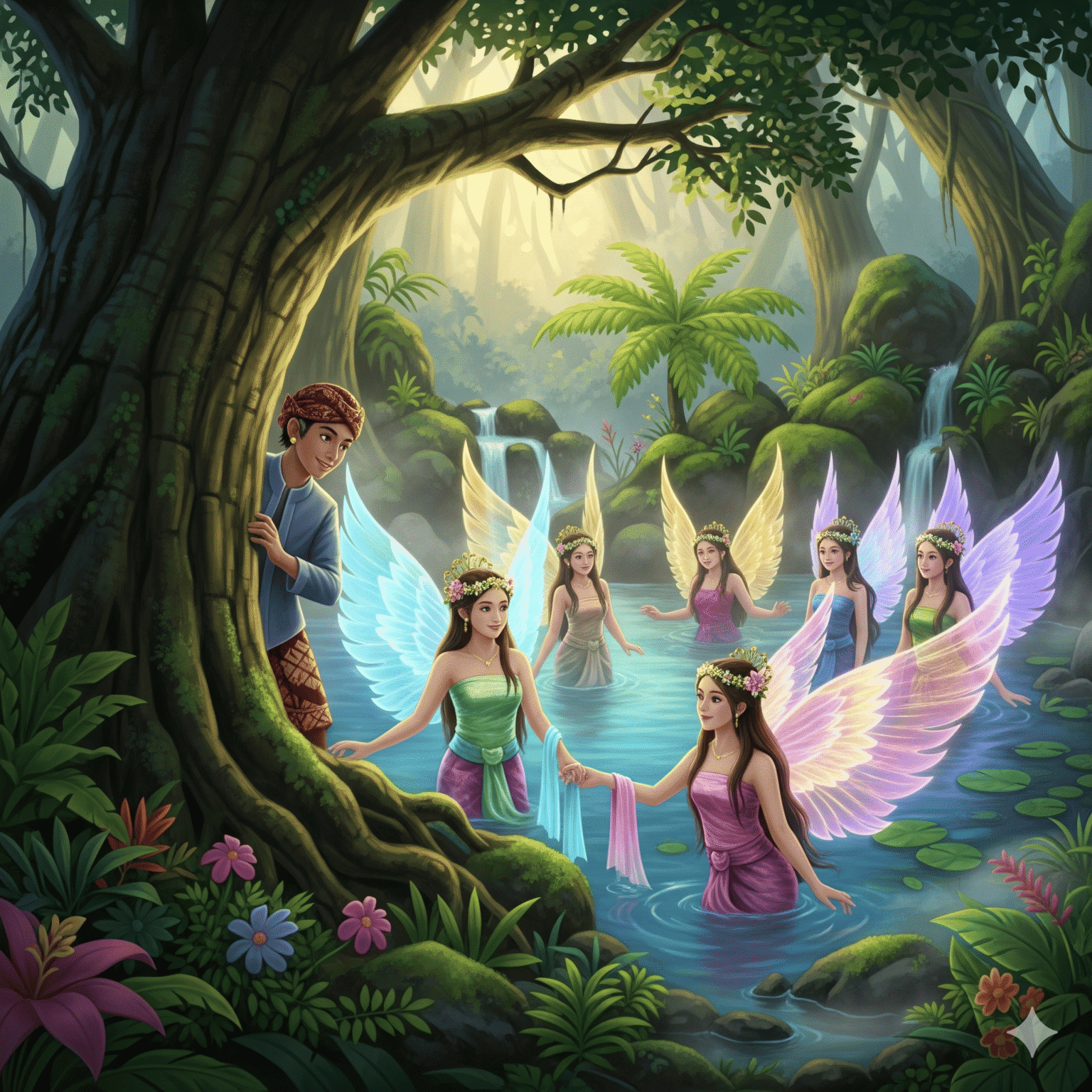 Jaka Tarub & 7 Bidadari: Kisah Cinta Abadi dalam Legenda Indonesia